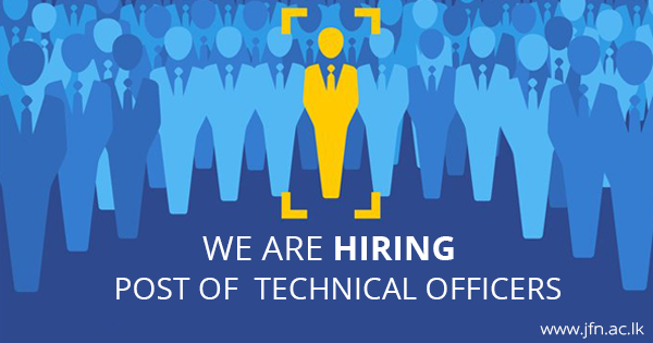 VACANCIES - Post of Technical Officers | University of Jaffna